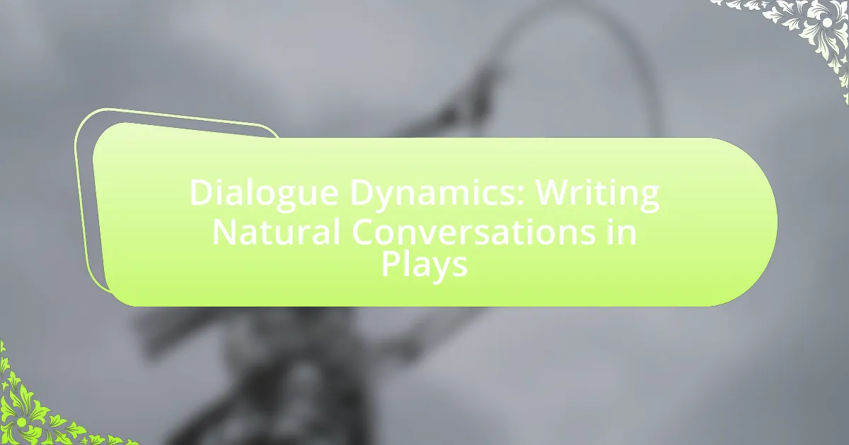 Dialogue Dynamics: Writing Natural Conversations in Plays ...